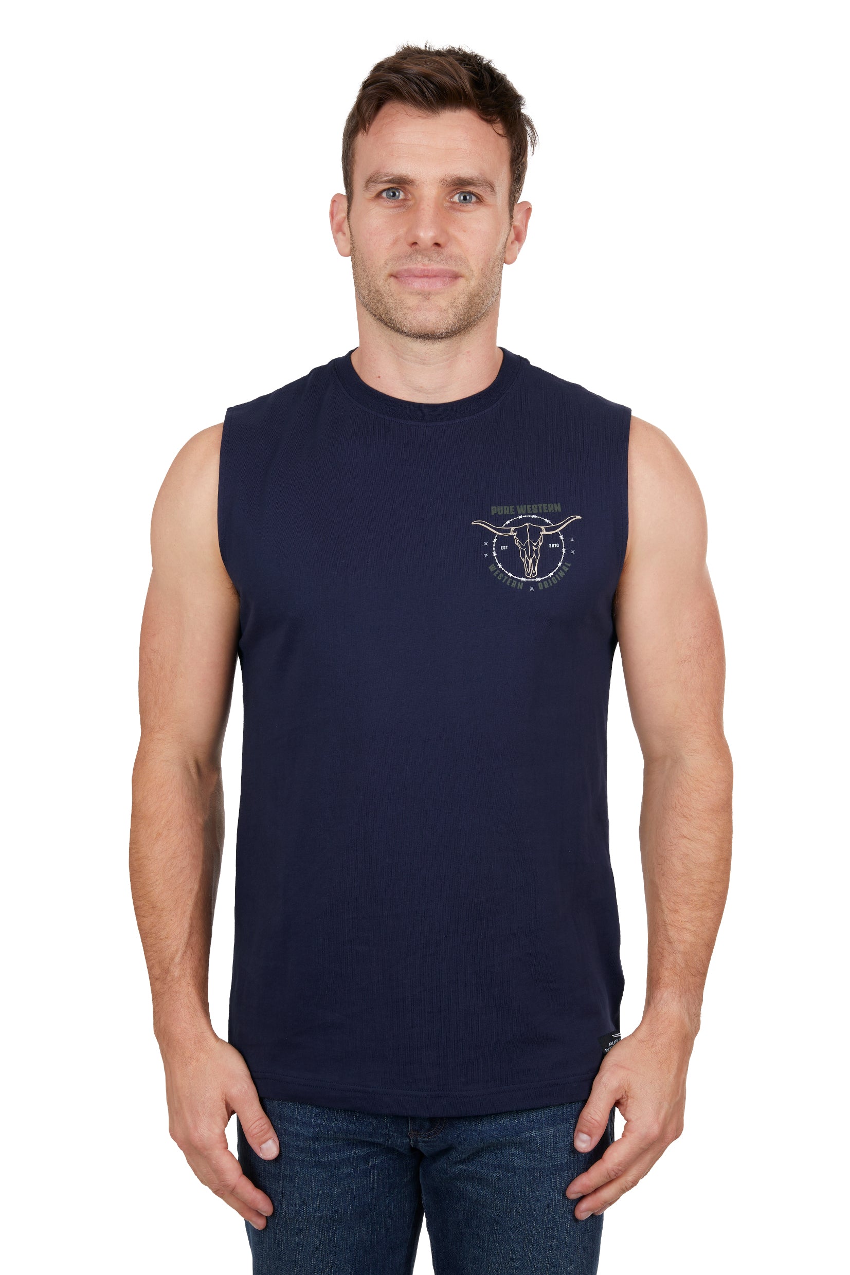 Pure Western Mens Fred Muscle Tank - P4S1510964 – Hollis Rural Trading