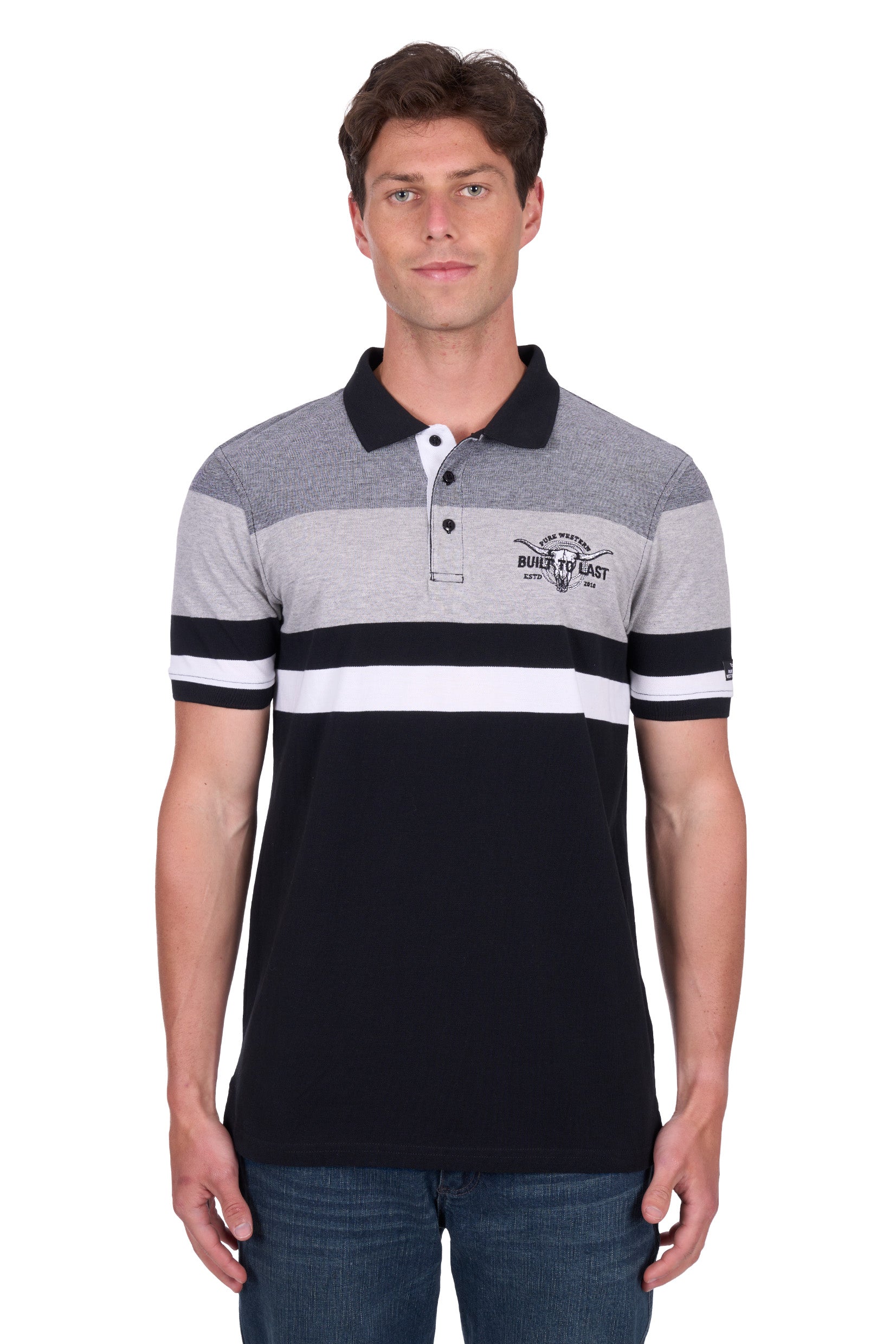 Pure Western Mens Shane Polo - P5S1505081 – Hollis Rural Trading